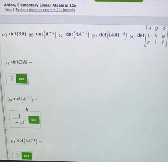 Solved Anton, Elementary Linear Algebra: 11e Help System | Chegg.com