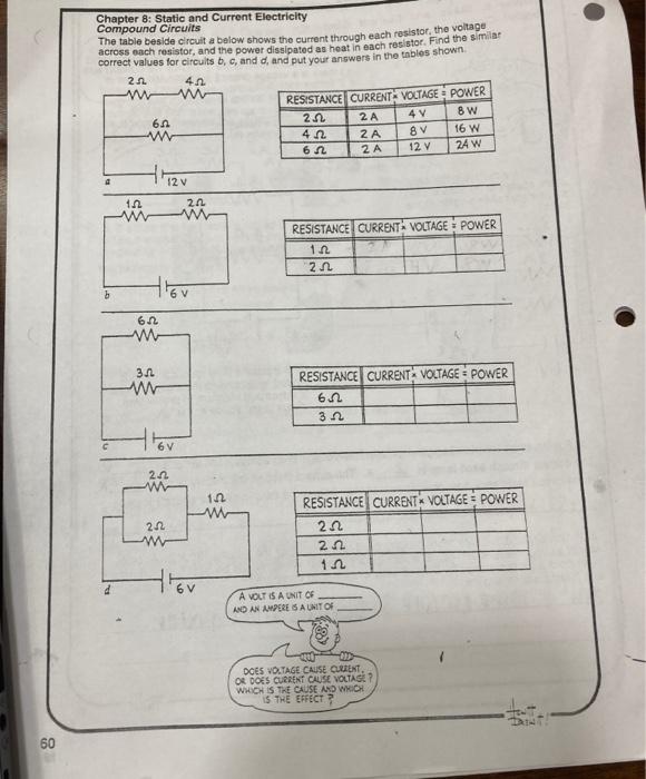 Solved 40 Chapter 8: Static and Current Electricity Compound | Chegg.com