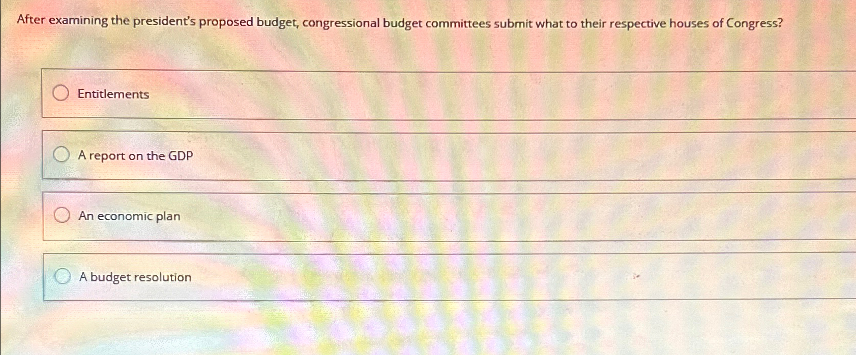 Solved After examining the president's proposed budget, | Chegg.com