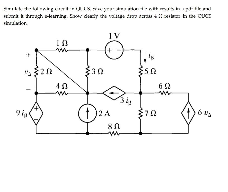 Solved Simulate the following circuit in QUCS. Save your | Chegg.com