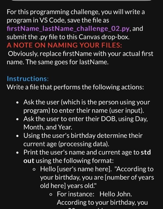 Solved This is using Python. For this programming challenge, | Chegg.com