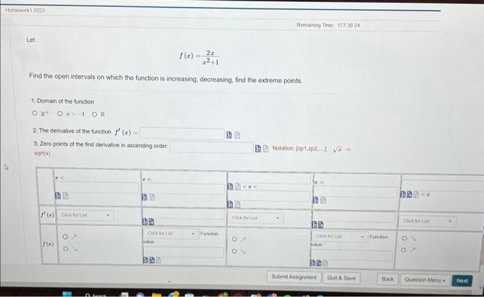 Solved f(x)=x2+12x Find the open intervals on which the | Chegg.com