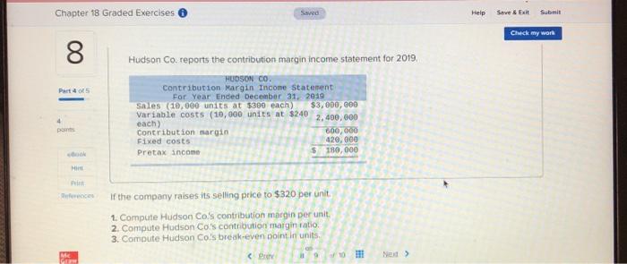 Solved Chapter 18 Graded Exercises Saved Help Save & ER | Chegg.com