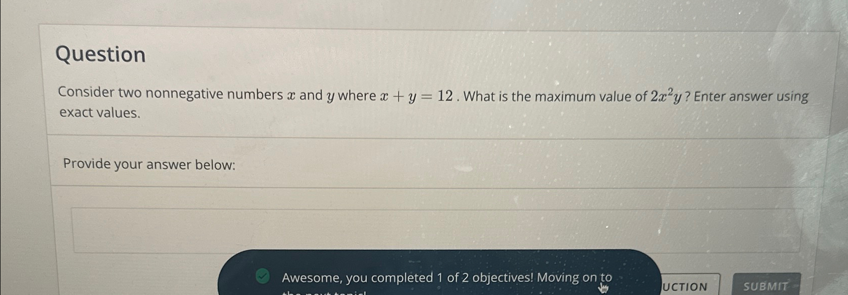 QuestionConsider two nonnegative numbers x and y | Chegg.com QuestionConsider two nonnegative numbers x and y | Chegg.com