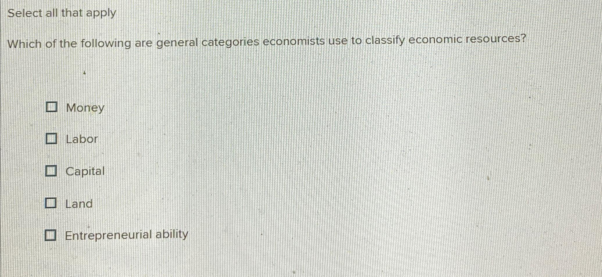Solved Select all that applyWhich of the following are | Chegg.com