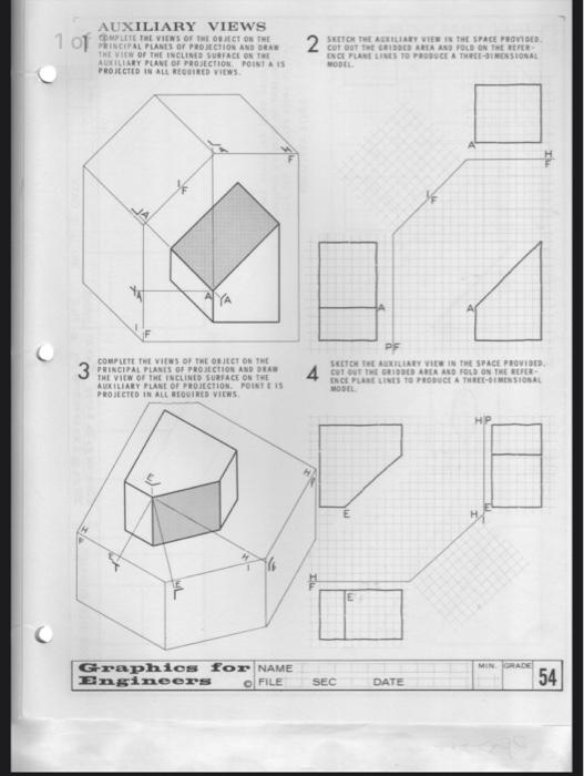 Solved Redraw the shapes on blank sheets of papers. Use the | Chegg.com