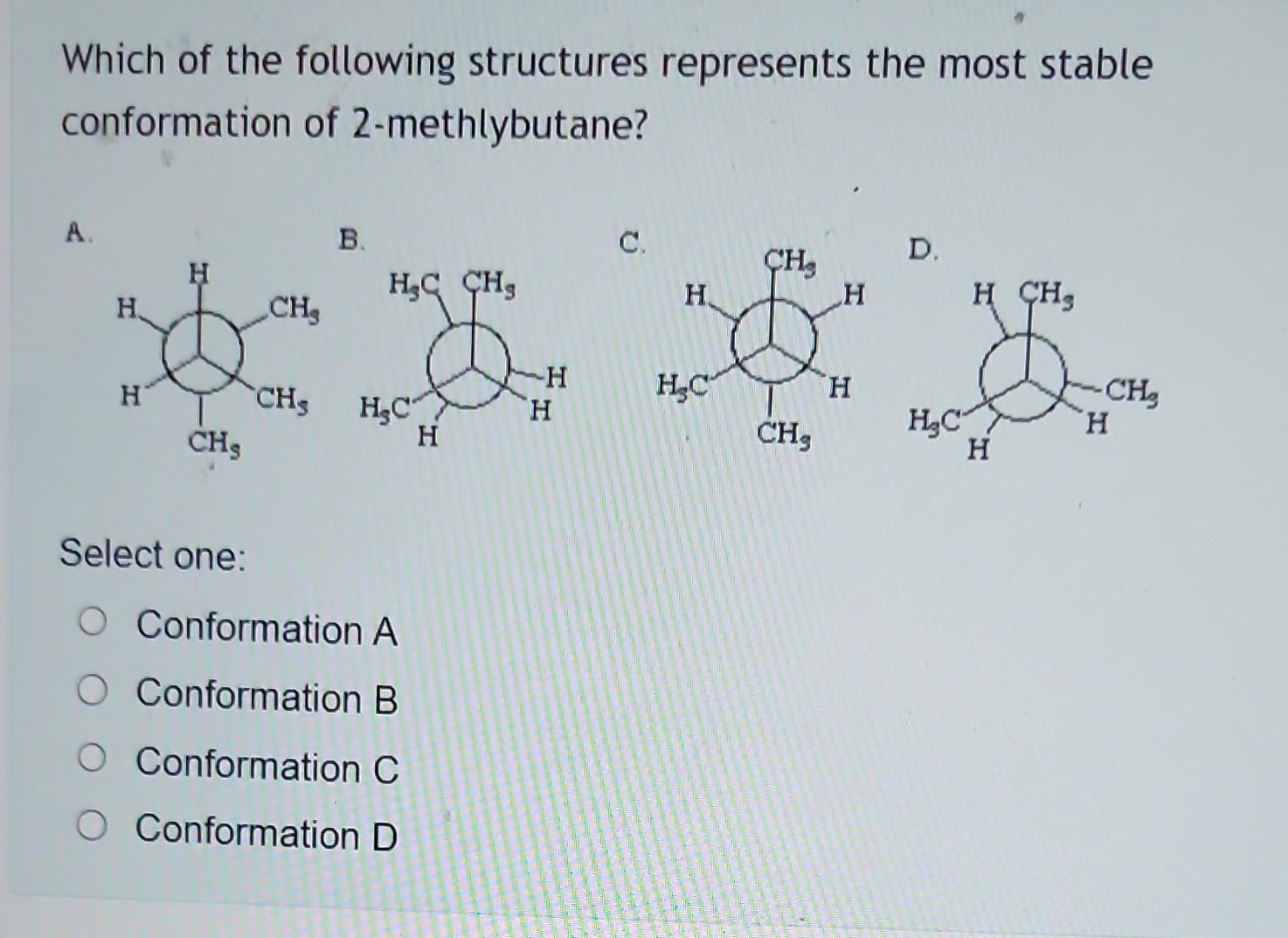 Solved Most stable conformation of chlorocyclohexane at room | Chegg.com