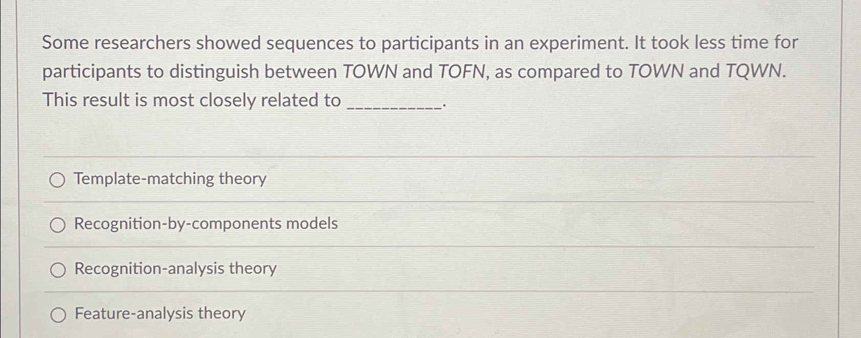 Solved Some researchers showed sequences to participants in | Chegg.com