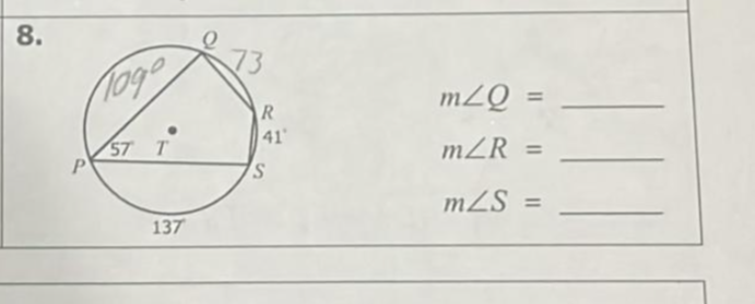 Solved Find each angle or arc measure | Chegg.com