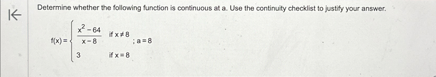 Solved Determine whether the following function is | Chegg.com