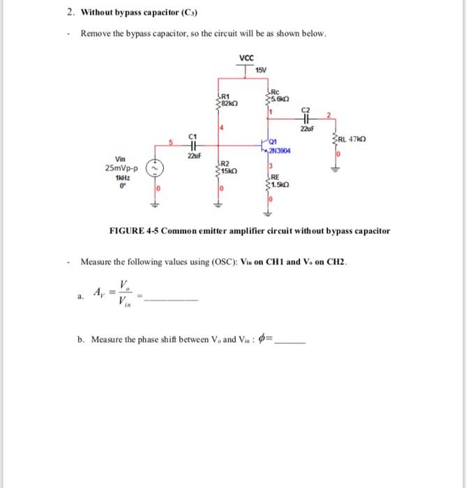 Solved Common Emitter Amplifier- Part 1 Objectives: Leam how | Chegg.com