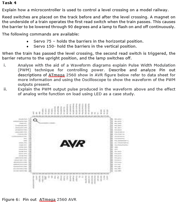 Solved Task 4explain How A Microcontroller Is Used To