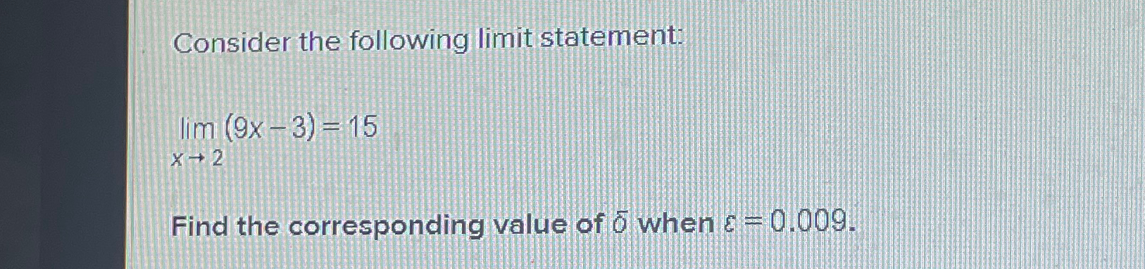 Solved Consider the following limit | Chegg.com