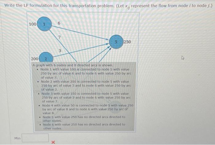 Write the LP formulation for this transportation | Chegg.com