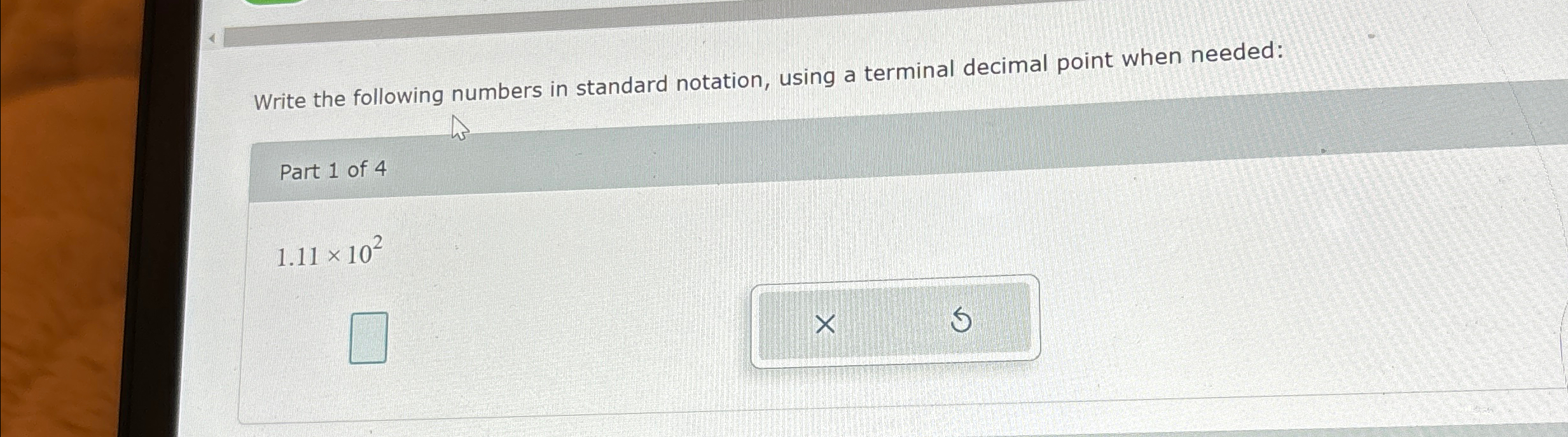 Solved Write the following numbers in standard notation, | Chegg.com