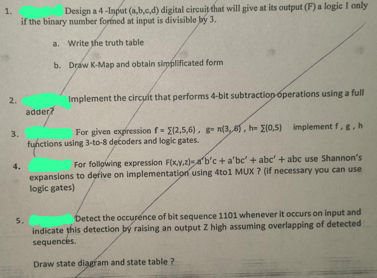 Solved 1-) ﻿Design a 4 -Input (a,b,c,d) ﻿digital circuit hat | Chegg.com