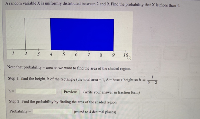 Solved A Random Variable X Is Uniformly Distributed Between 3527