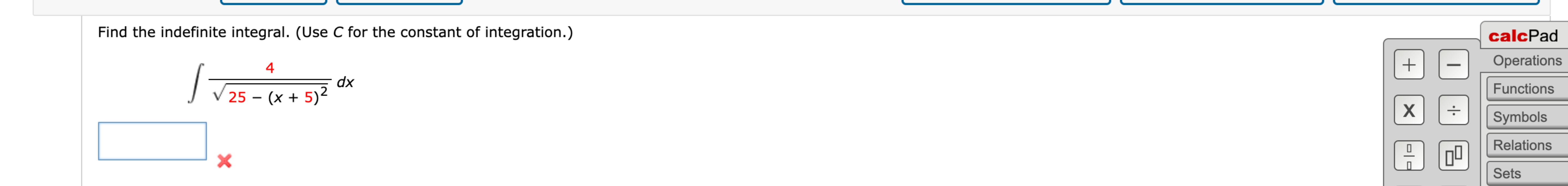 Solved Points]LARCALCET8 5.8.007.Find the indefinite | Chegg.com