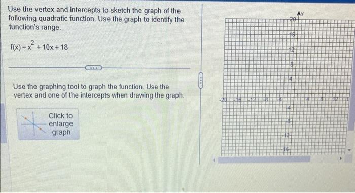 Use the vertex and intercepts to sketch the graph of | Chegg.com
