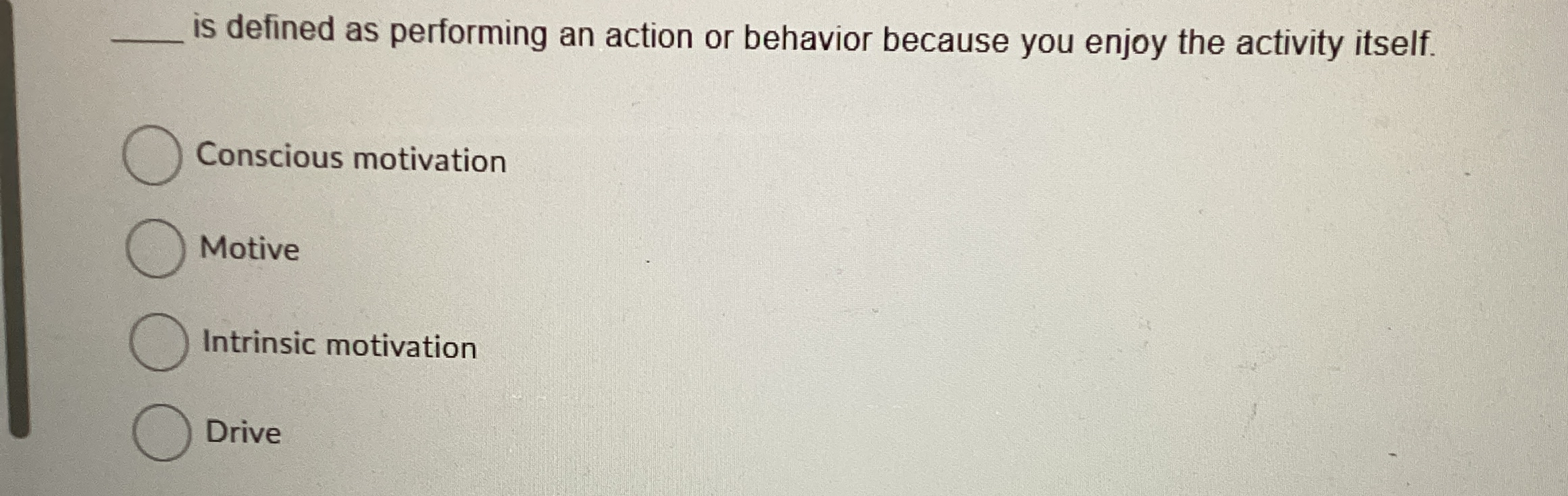Solved is defined as performing an action or behavior | Chegg.com