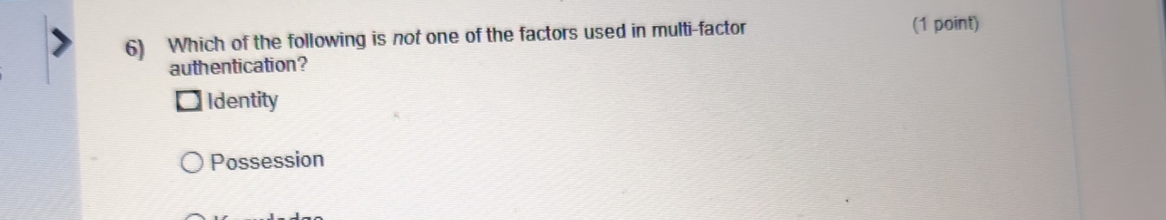 Solved Which of the following is not one of the factors used | Chegg.com