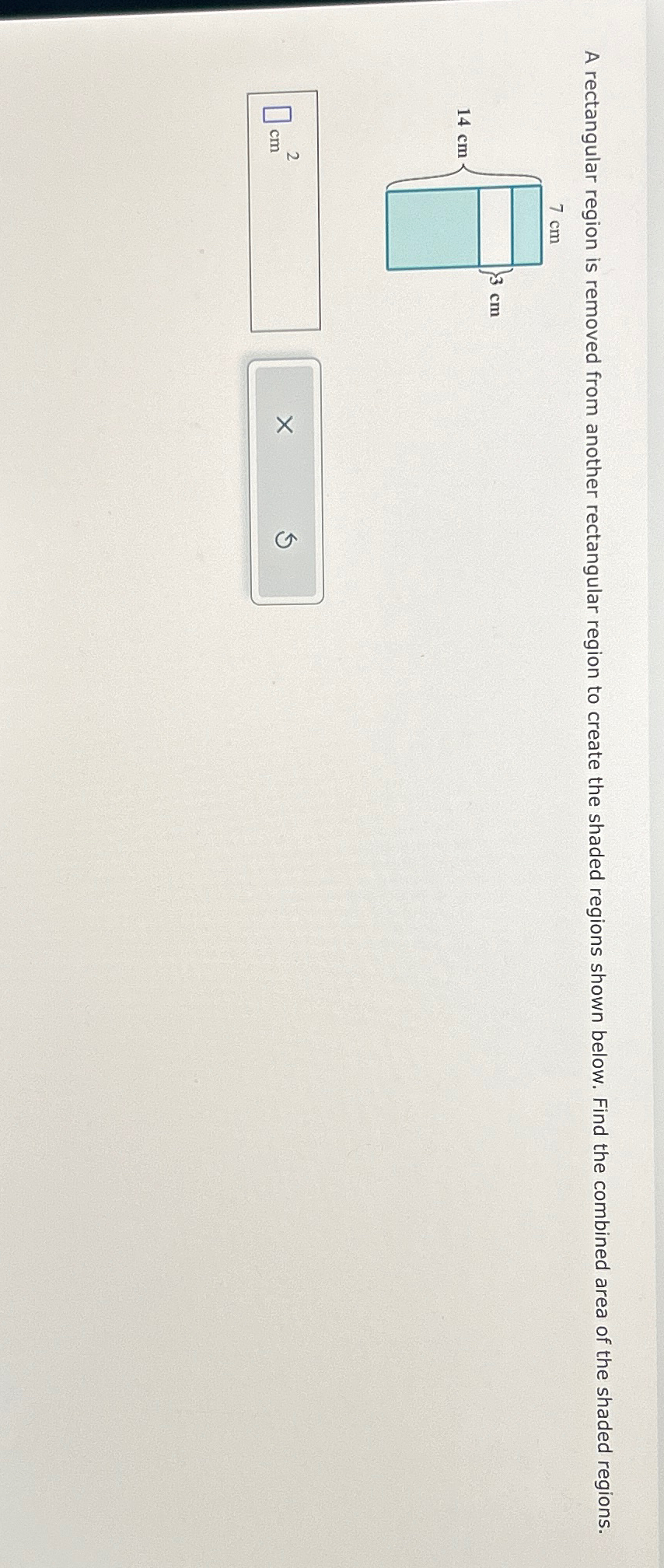 Solved A rectangular region is removed from another | Chegg.com