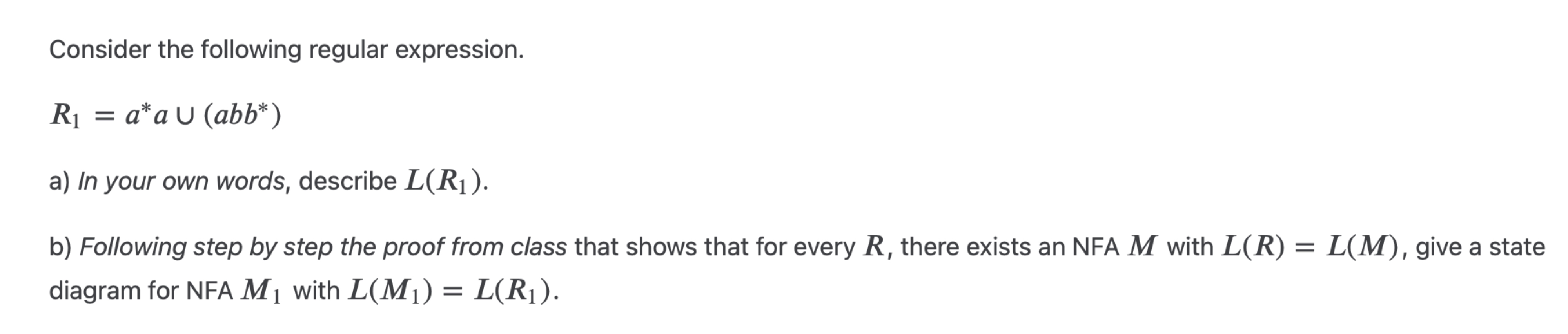 Consider the following regular | Chegg.com