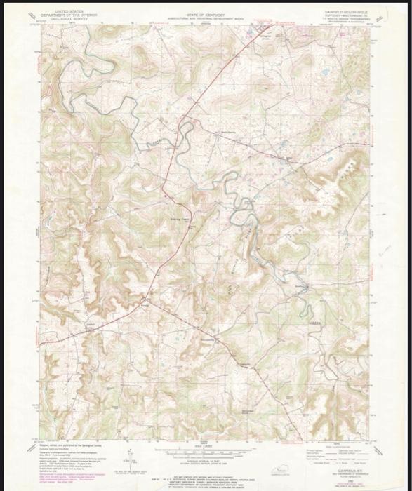 1) Analysis of Garfield, Kentucky Quad Sheet. Answer | Chegg.com