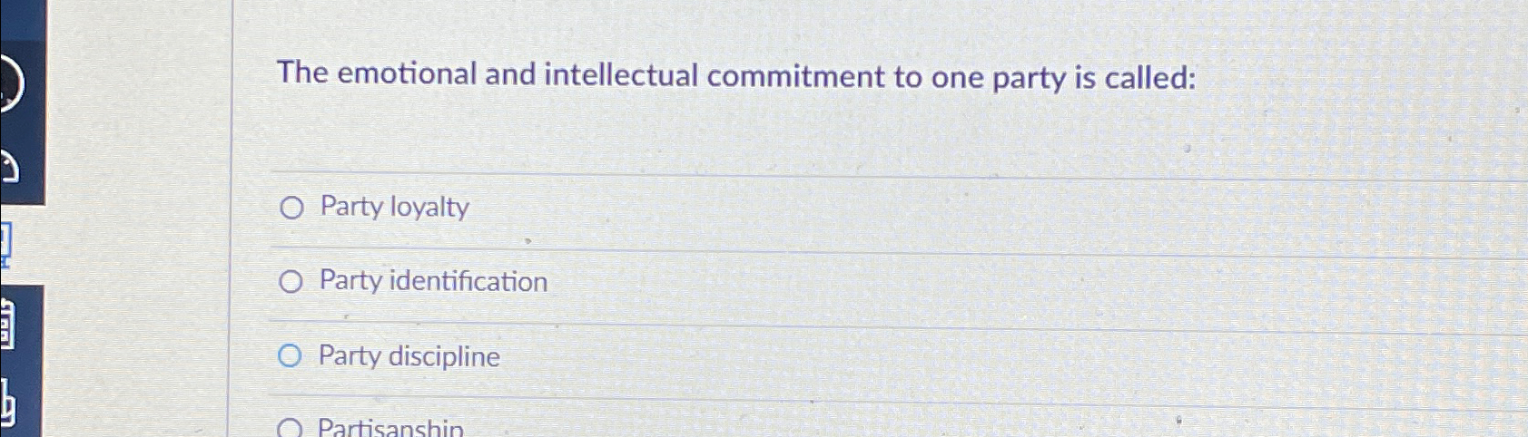 Solved The emotional and intellectual commitment to one | Chegg.com