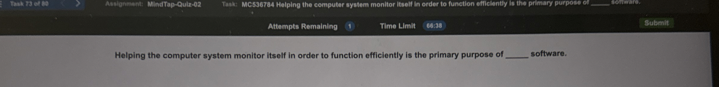 Solved Helping the computer system monitor itself in order | Chegg.com
