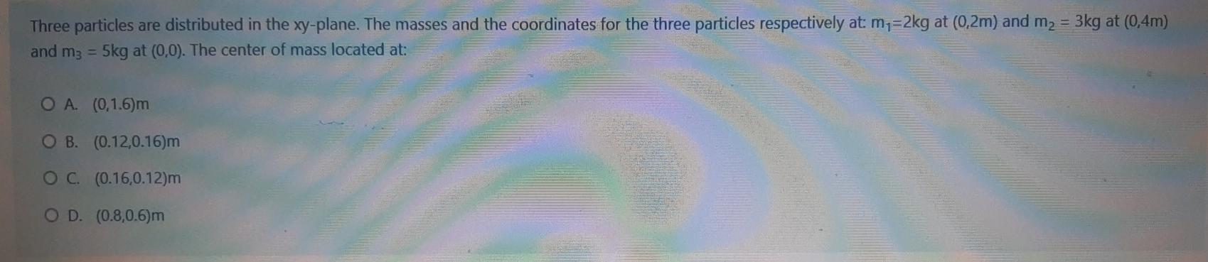 Solved Three particles are distributed in the xy-plane. The | Chegg.com