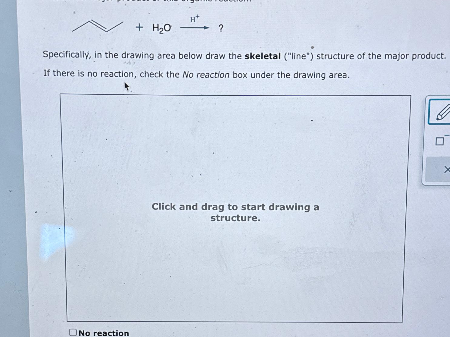Solved Specifically, in the drawing area below draw the | Chegg.com