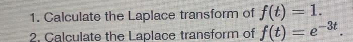 Solved Laplace Transforms In the last few chapters, we have | Chegg.com
