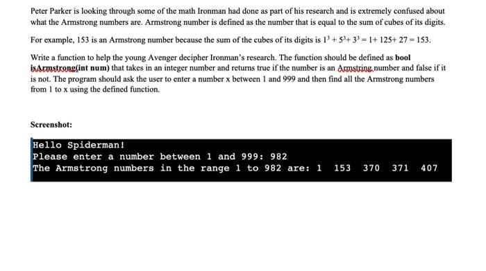 Solved Peter Parker is looking through some of the math | Chegg.com