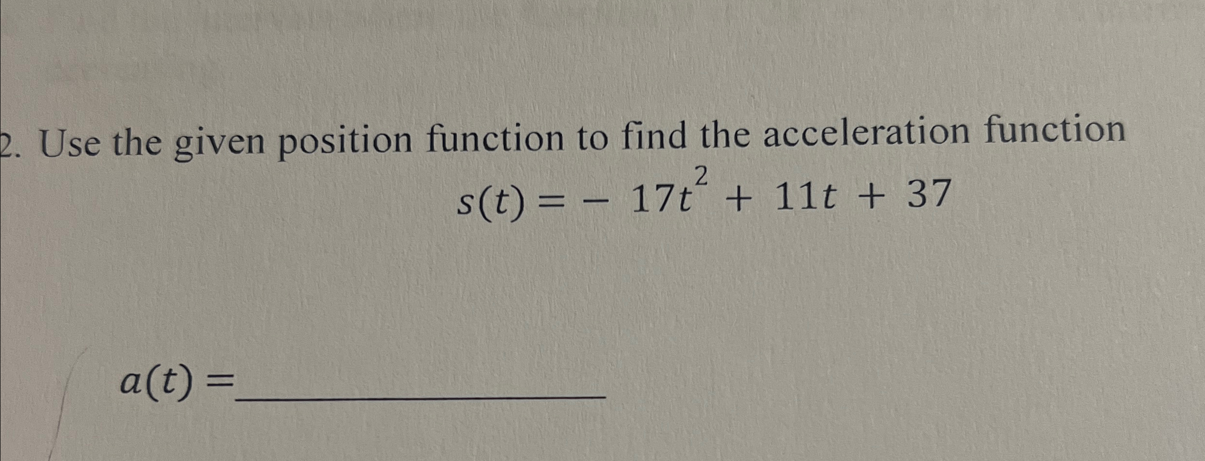 Solved Use the given position function to find the | Chegg.com