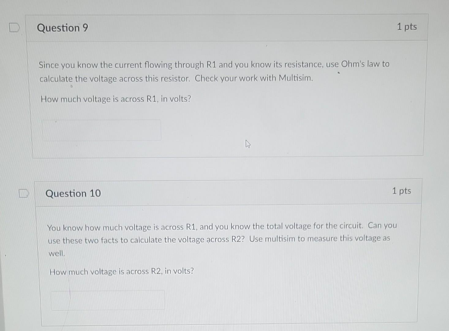 Solved Please construct this circuit in Multisim. The | Chegg.com