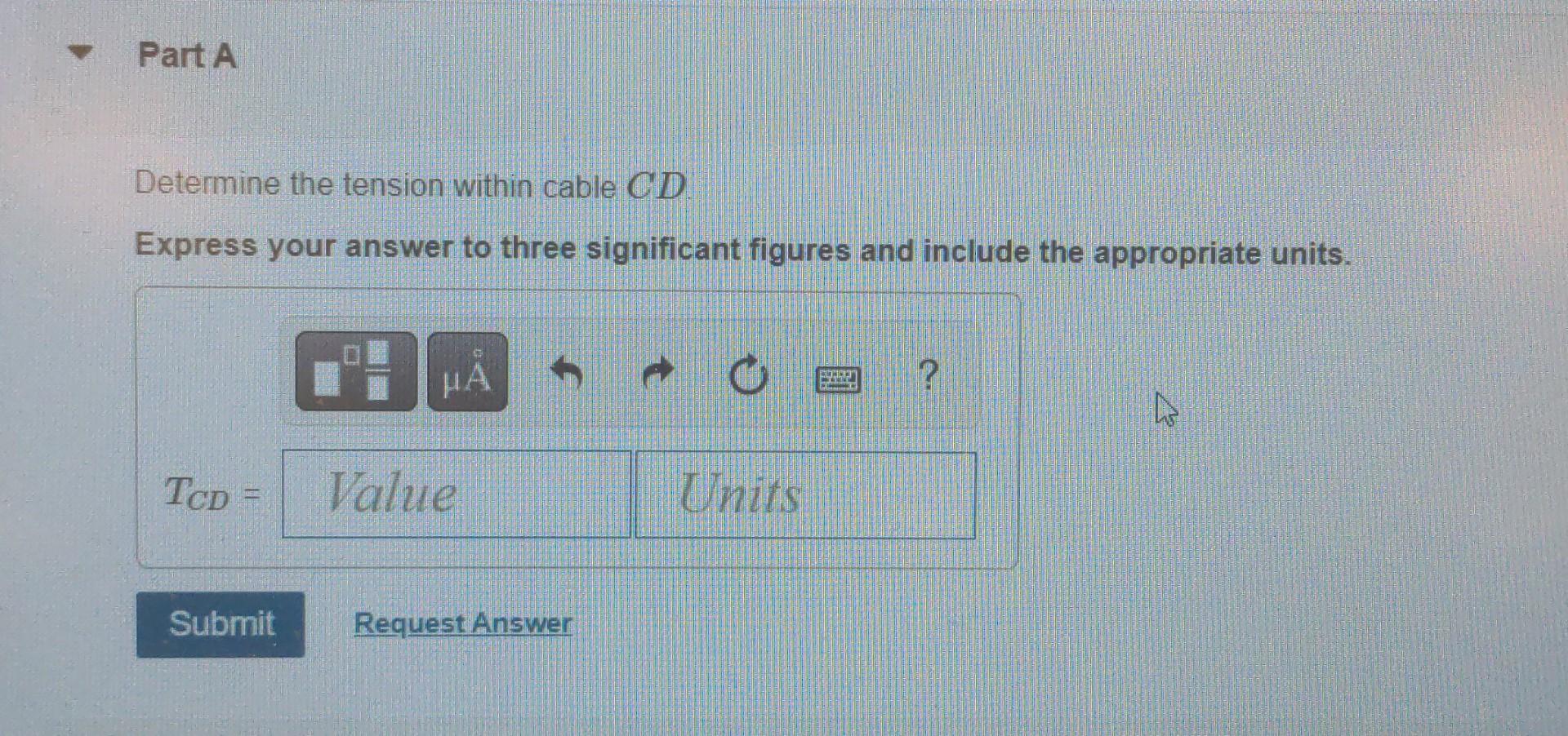 Solved The forked rod is supported by a collar at A, a | Chegg.com