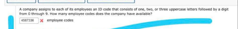 Solved A company assigns to each of its employees an ID code | Chegg.com