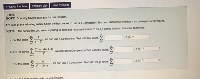 Solved Previous Problem Probler List Next Problem (1 point) | Chegg.com