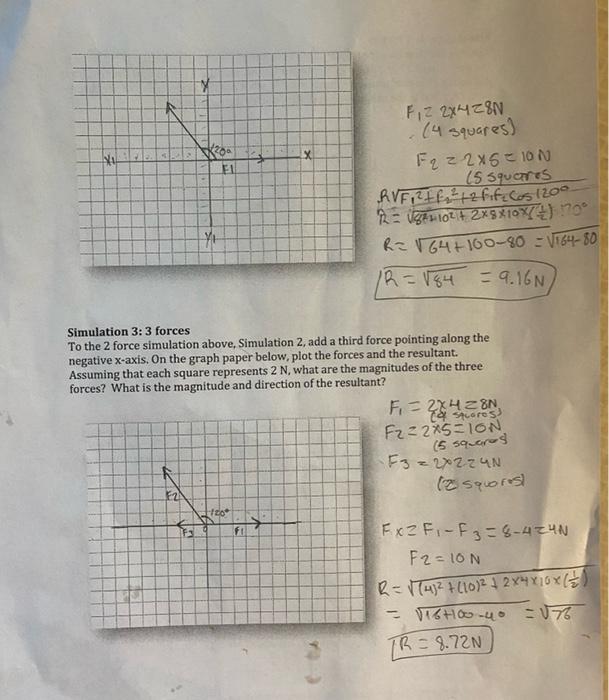 Solved Simulation 4:3 forces Keeping the first two forces | Chegg.com