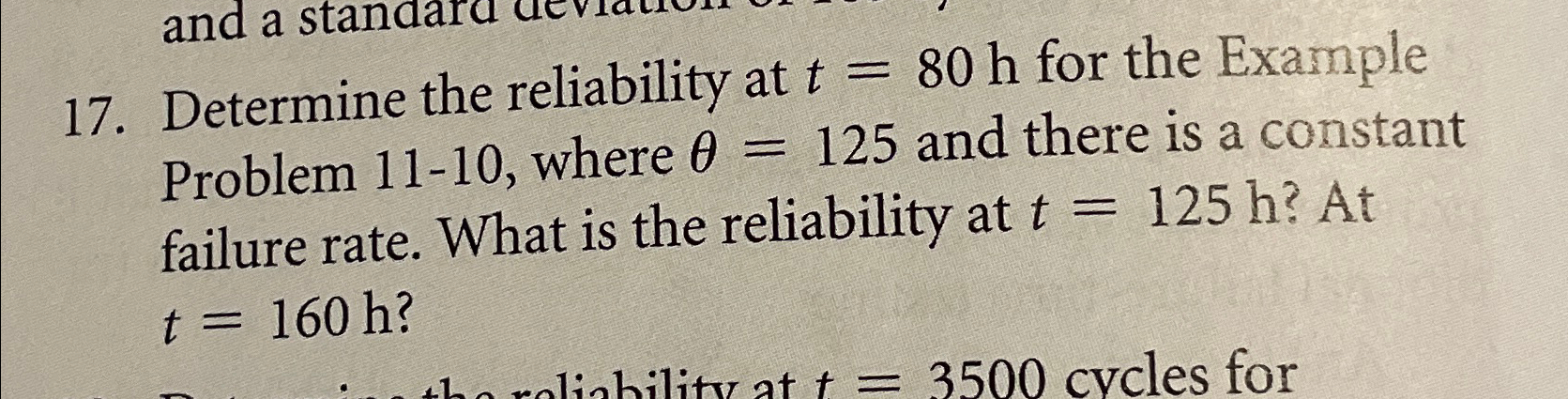 Solved Determine the reliability at t=80h ﻿for the Example | Chegg.com