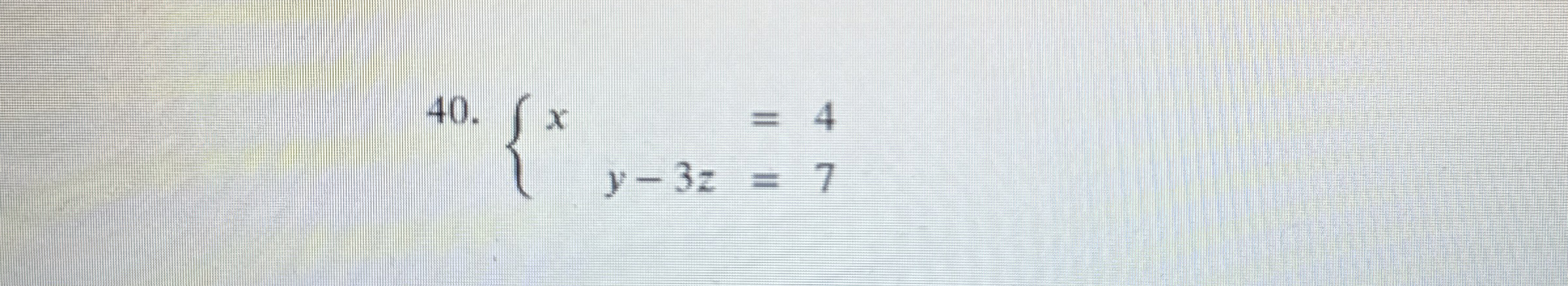 Solved In Exercises 40, ﻿find three solutions to the system | Chegg.com