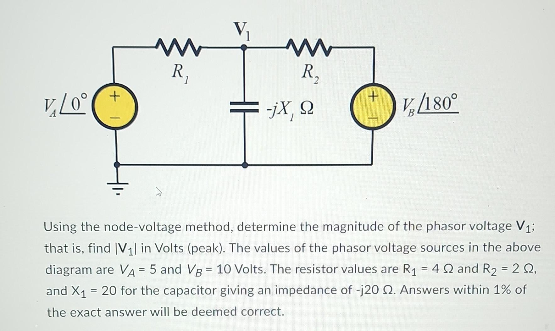 Solved Using the node-voltage method, determine the | Chegg.com
