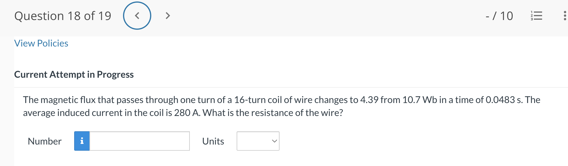 Solved Current Attempt in ProgressThe magnetic flux that | Chegg.com