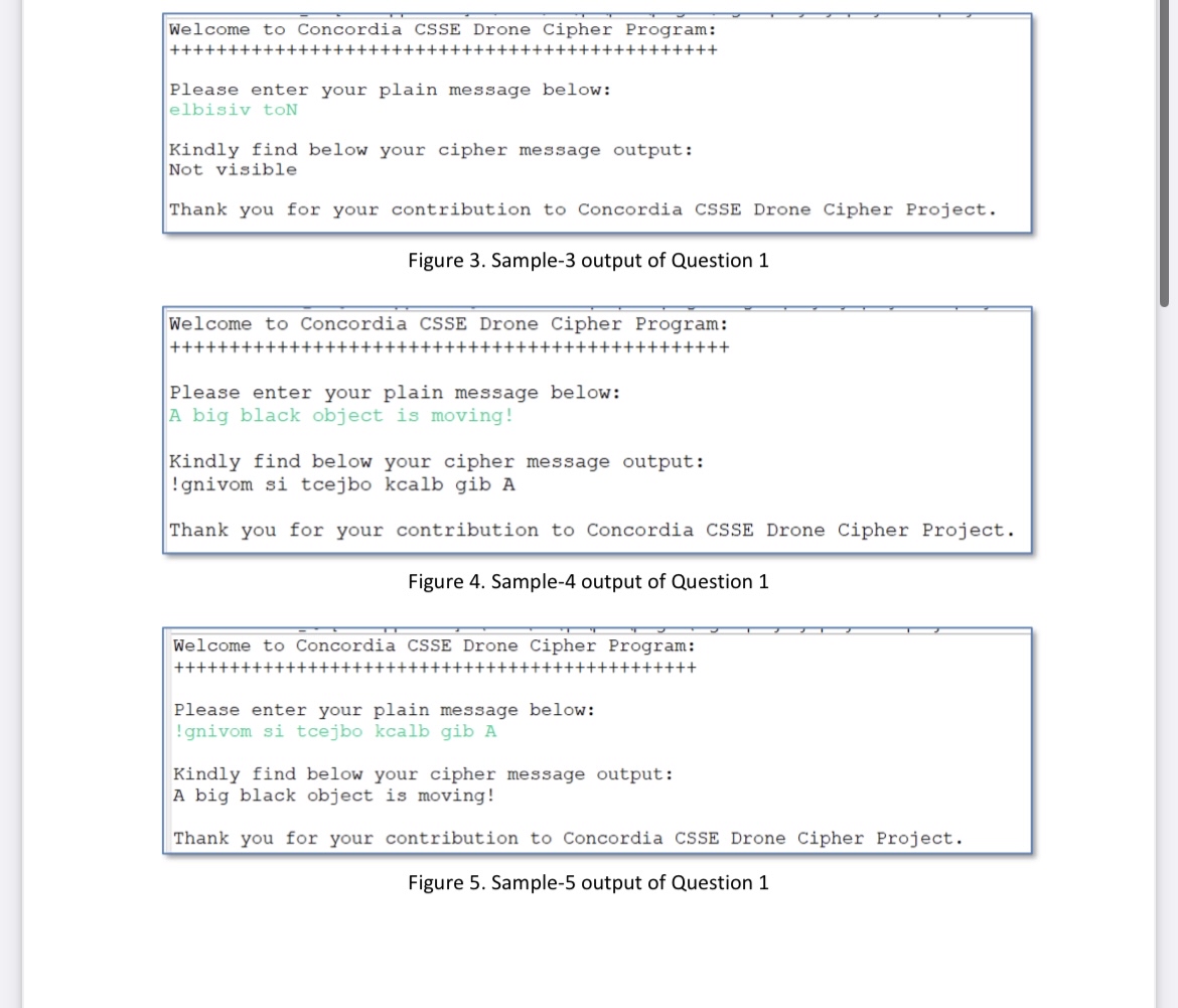 Solved , 2.... - ﻿upts) - ﻿Concordia CSSE Drone Cipher | Chegg.com