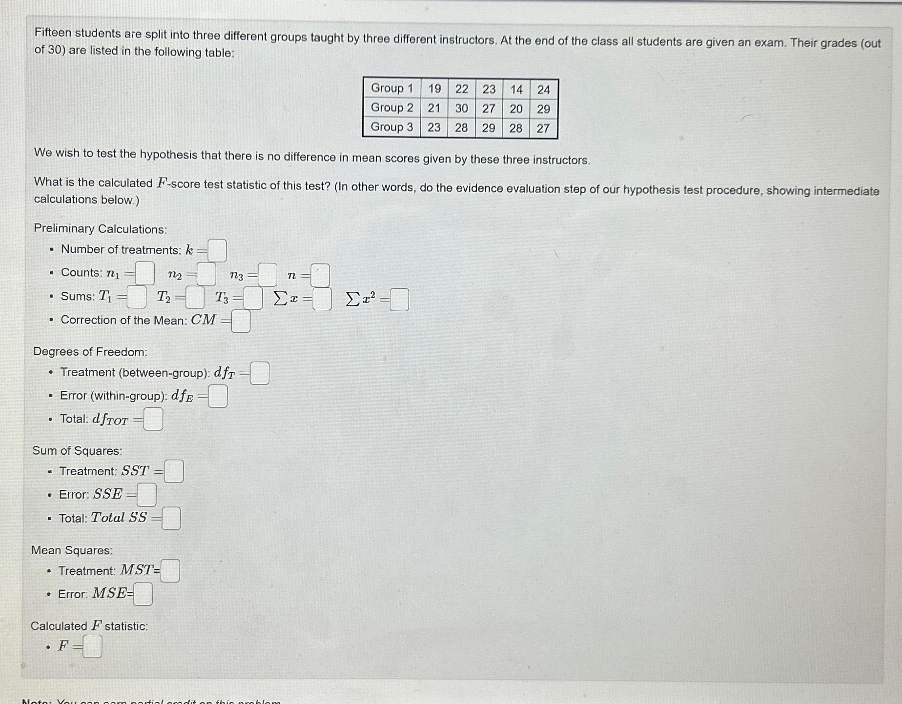 Solved Fifteen students are split into three different | Chegg.com