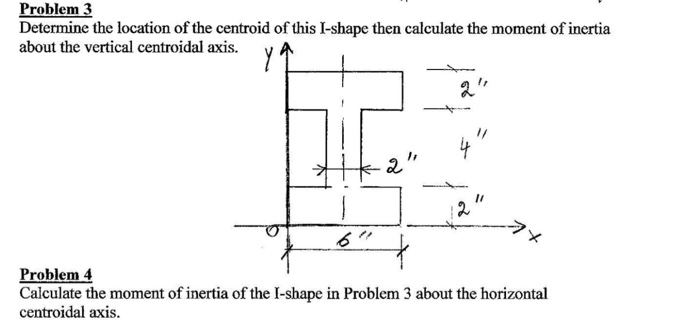 Solved Problem 3 Determine the location of the centroid of | Chegg.com