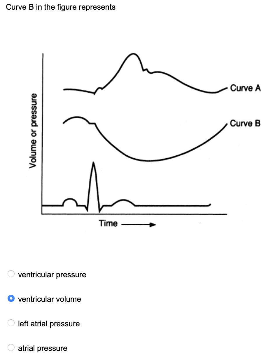 Solved Curve B in the figure representsa. ﻿ventricular | Chegg.com