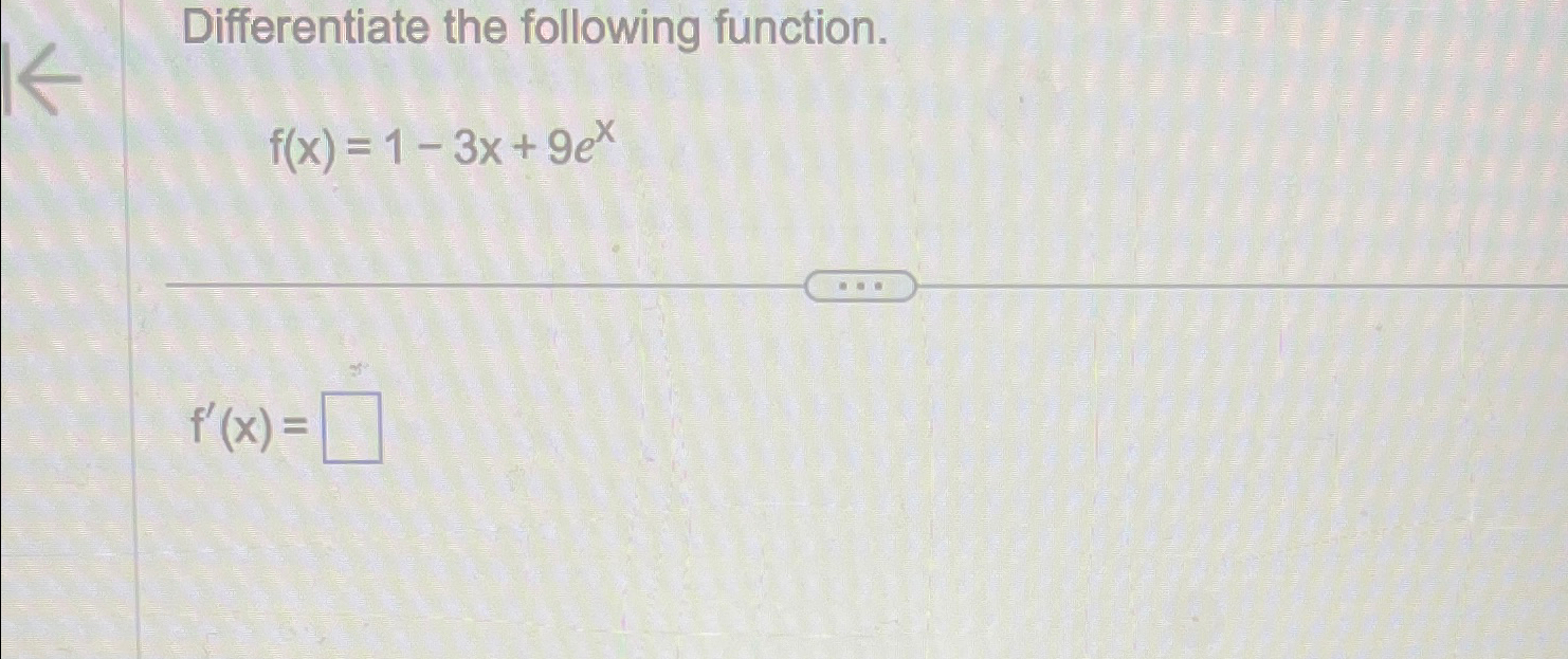 Solved Differentiate the following | Chegg.com