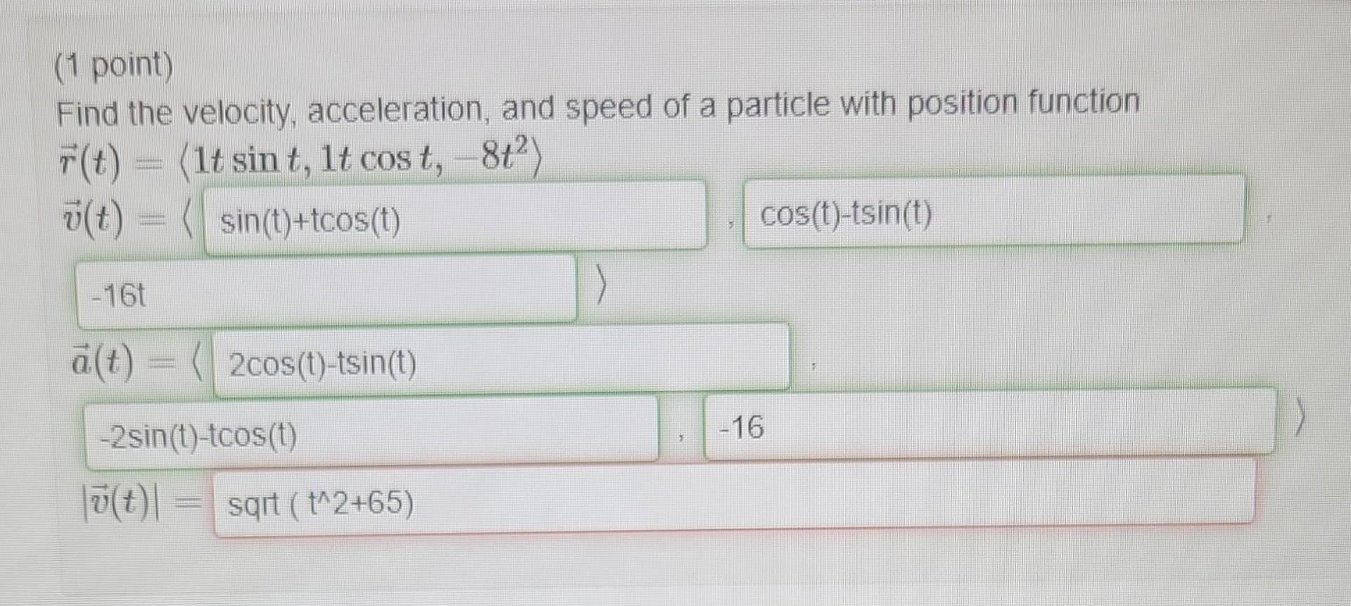 Solved (1 point) Find the length of the circular helix | Chegg.com